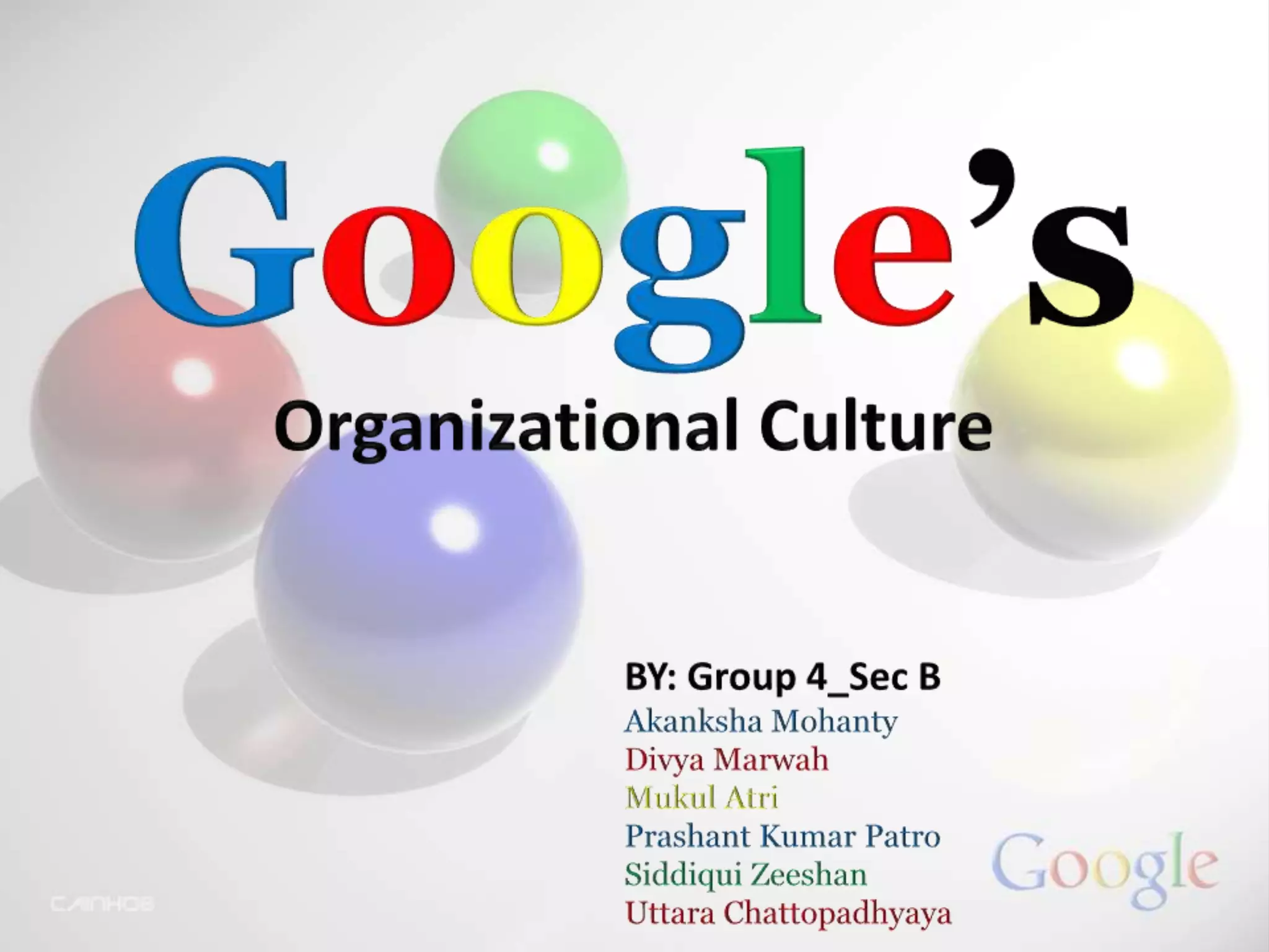 Google-Work Culture and Innovation | PPTX