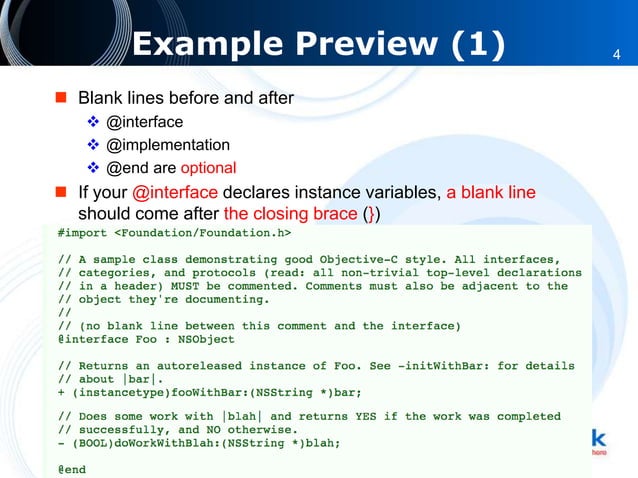 Google Objective-C Style Guide | PPT