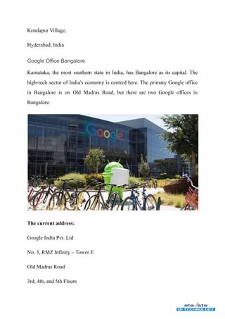 Google Offices in India | PDF