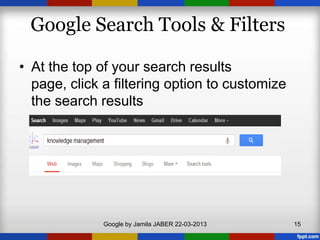 Google operators | PPTX