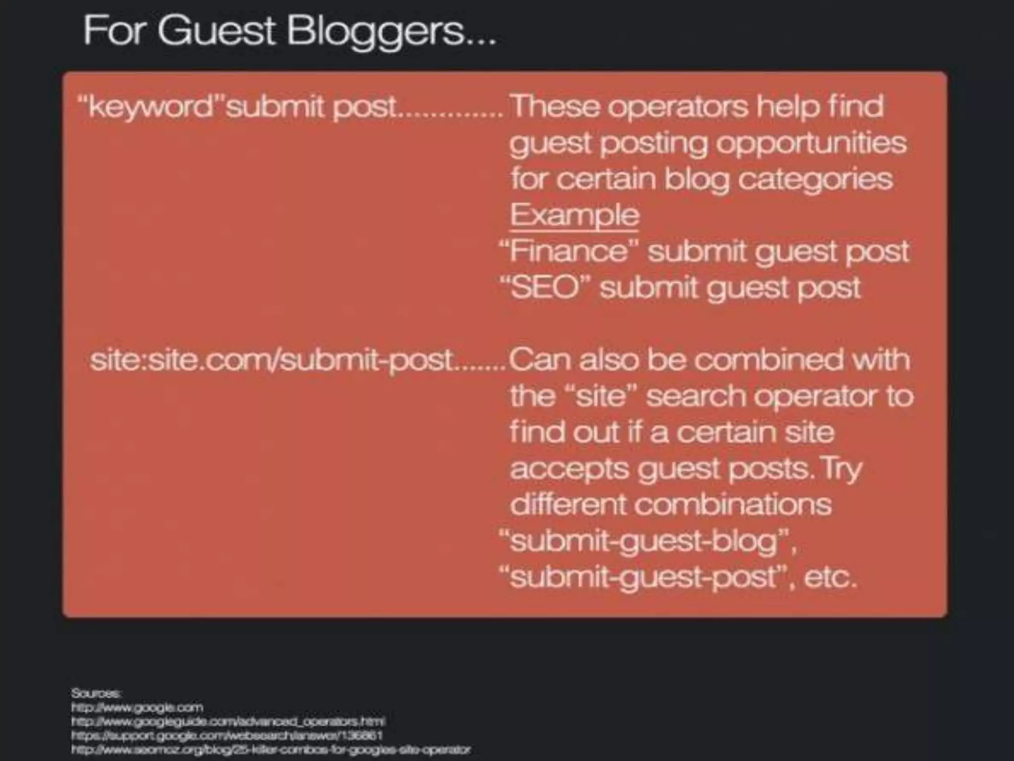 Google operators cheet sheet infographic by shashank pathak | PPT