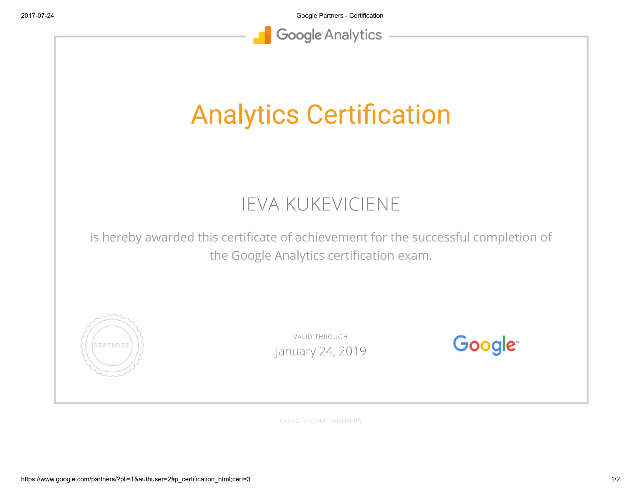 Google Analytics Individual Qualification (IQ) | PPT