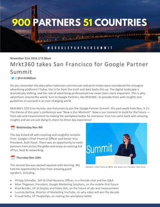 Google Partner Summit | PDF