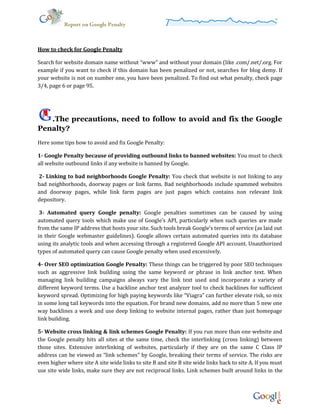 Google penalty | PDF