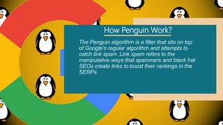Google Penguin Recovery Method - A Complete Guide 2019 | PPTX | Search | Internet