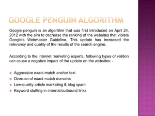 Google Penguin Update | PPT
