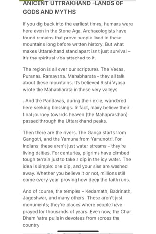 History of Uttarakhand – Ancient to Modern Era | PDF