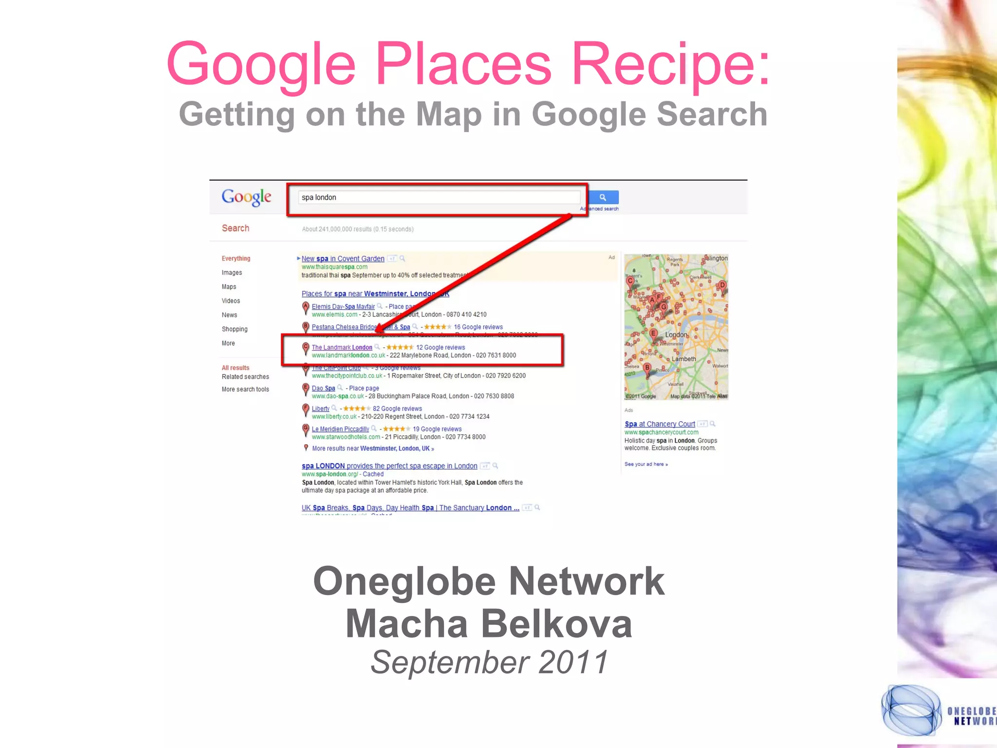 Google places recipe | PPT