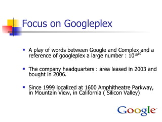 Googleplex | PPT