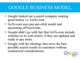INTERNET SEARCH AND THE RISE OF GOOGLE CASE STUDY | PPTX