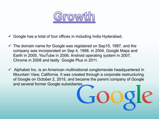 Presentation of Google | PPTX