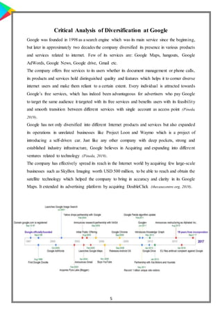 Google- Diversification | PDF