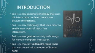 Google Project Soli PPT | PPTX