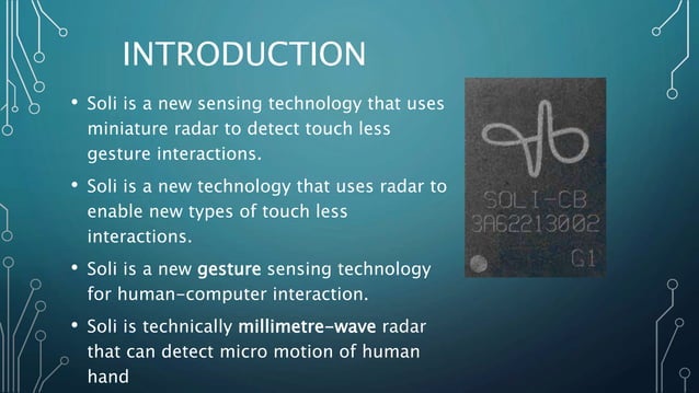 Google Project Soli PPT | PPTX | Technology & Computing
