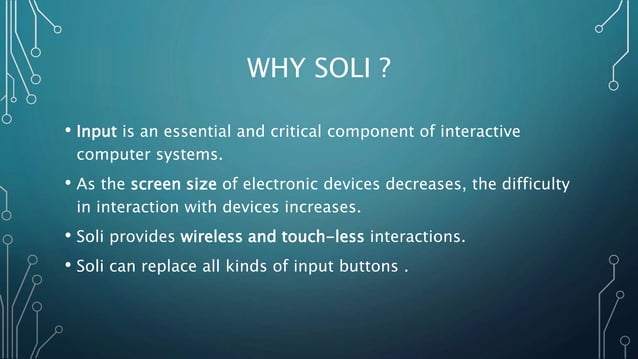 Google Project Soli PPT | PPTX | Technology & Computing
