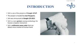 Google Project Soli by Aashish Biradar | PPTX