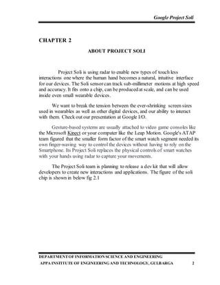 Google project soli report | DOCX
