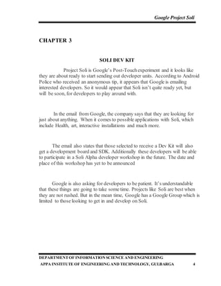 Google project soli report | DOCX
