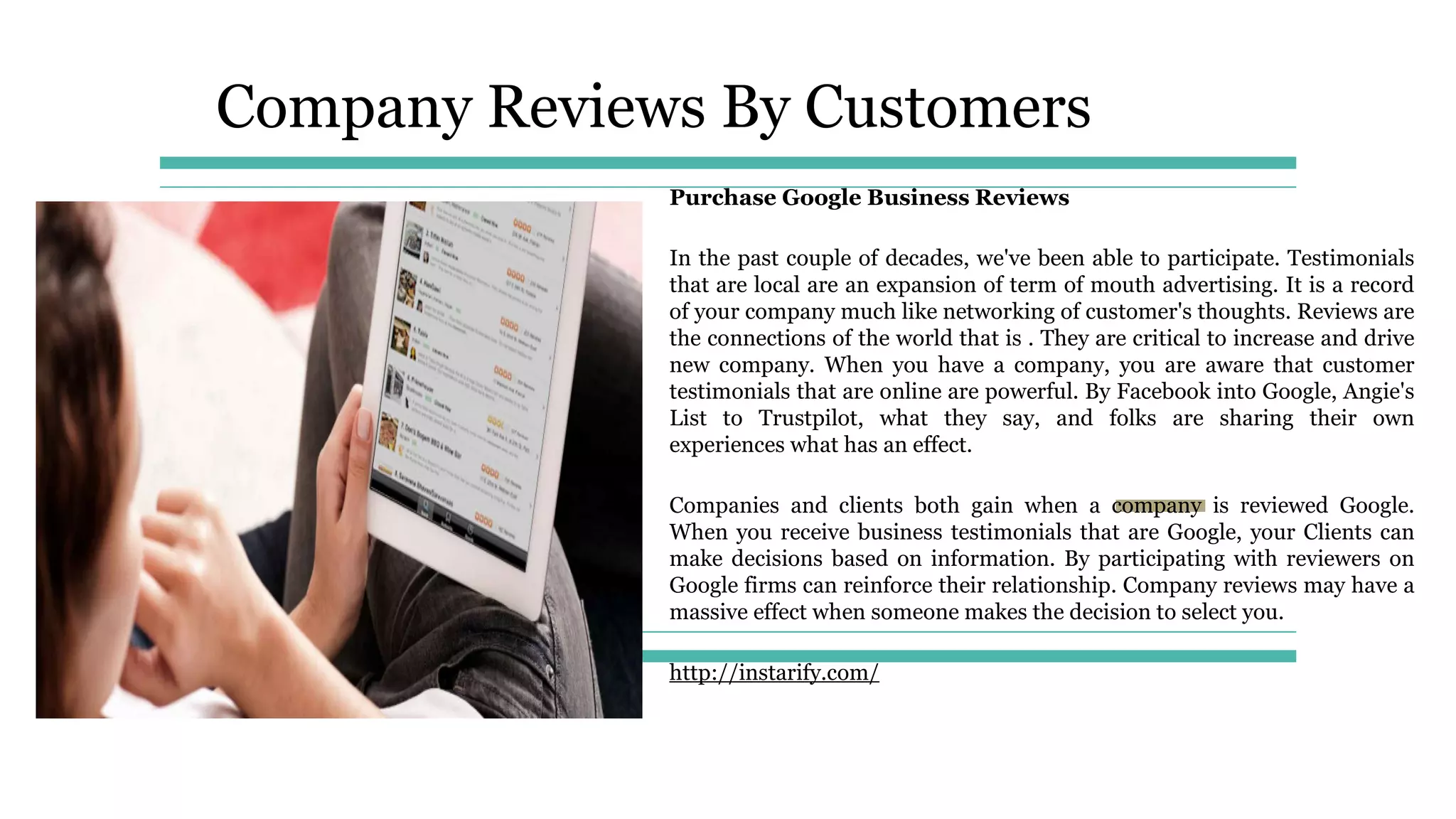Google reviews ppt | ODP