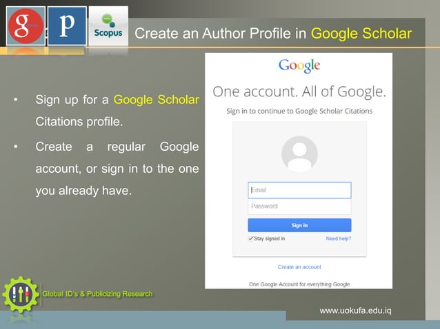 Google scholar Profile | PPT