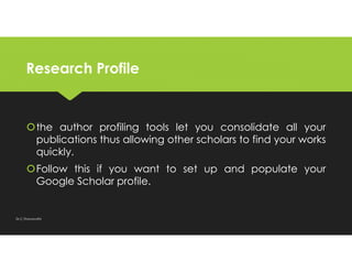 Google Scholar Profile Dr.C.Thanavathi | PDF