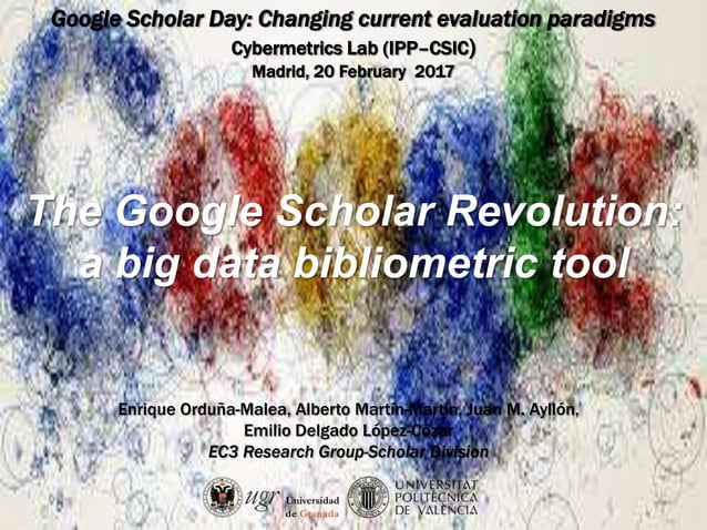 The Google Scholar Revolution: a big data bibliometric tool | PPT