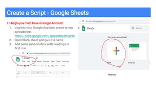 Google Apps Script for Beginners- Amazing Things with Code | PPT