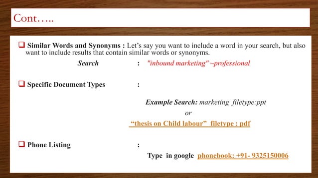 Google search ....... | PPT