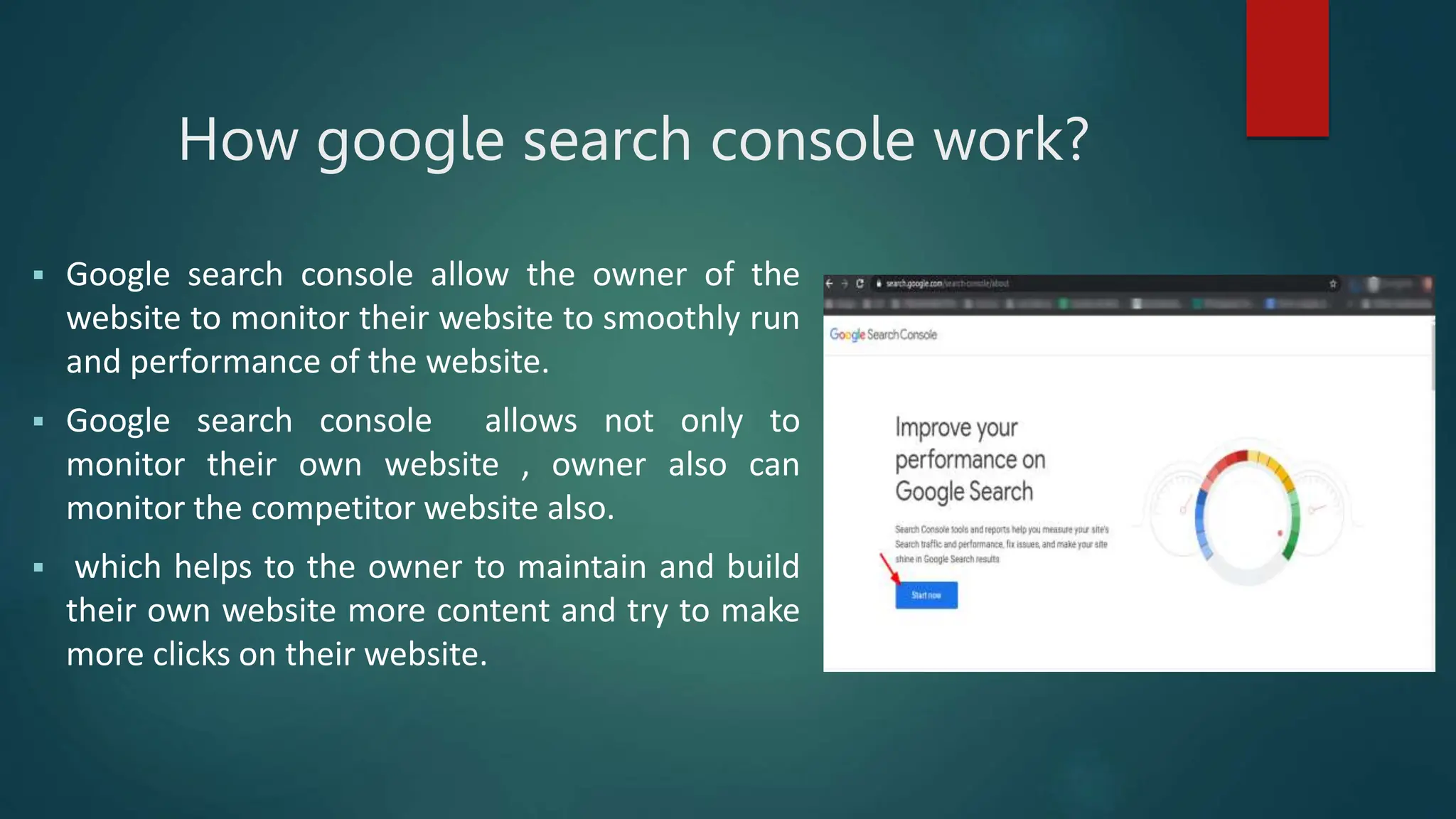 Learn About Google search console tool .pptx