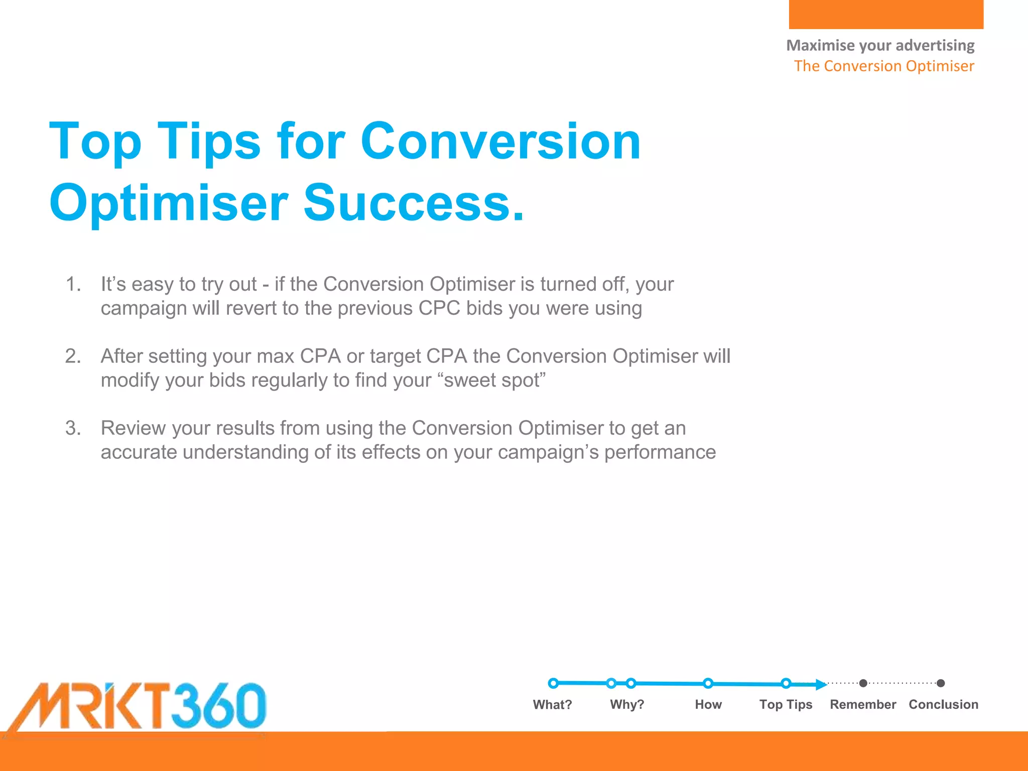 Google Search Conversion Optimizer | PPT
