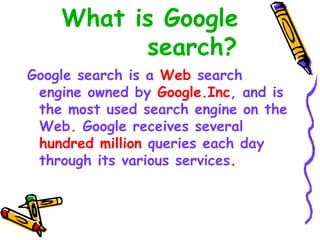 Google Search Engine | PPT