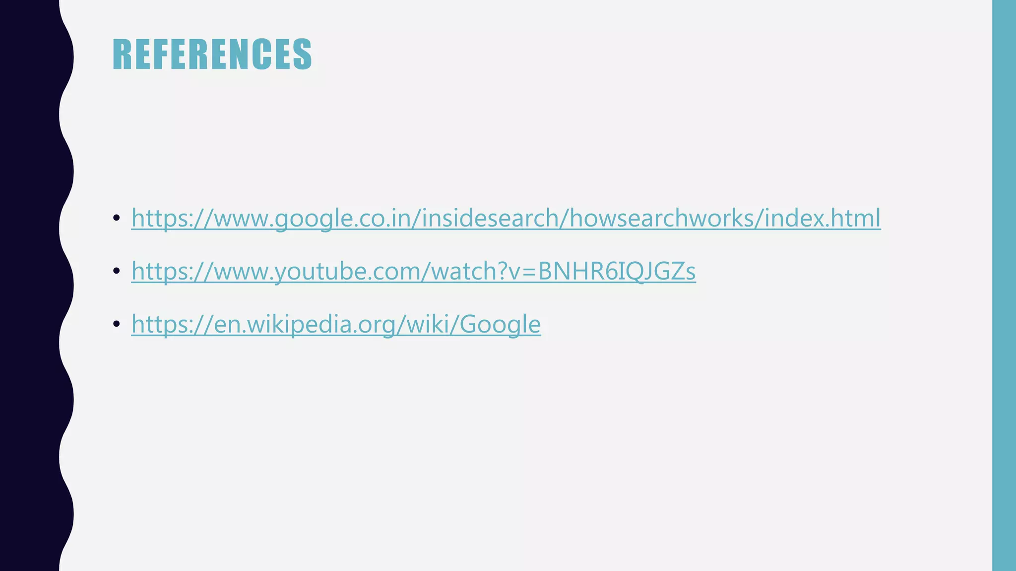How Google search works ppt | PPTX