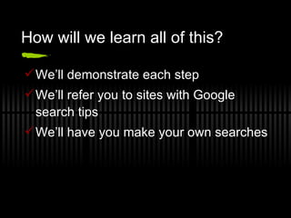 Google search tips | PPT