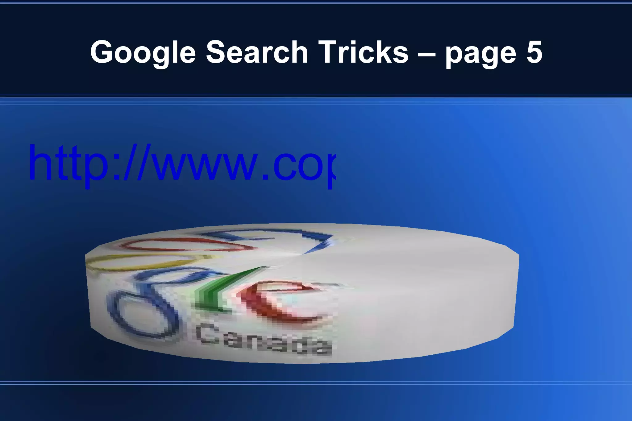 Google Search Tricks | PPT