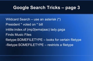 Google Search Tricks | PPT