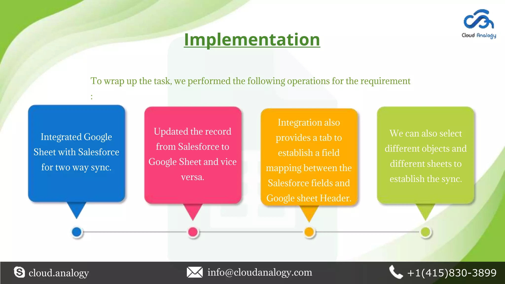 Google Sheet Integration | PPTX | Cloud Computing | Internet