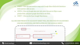 Google Sheet Integration | PPTX | Cloud Computing | Internet
