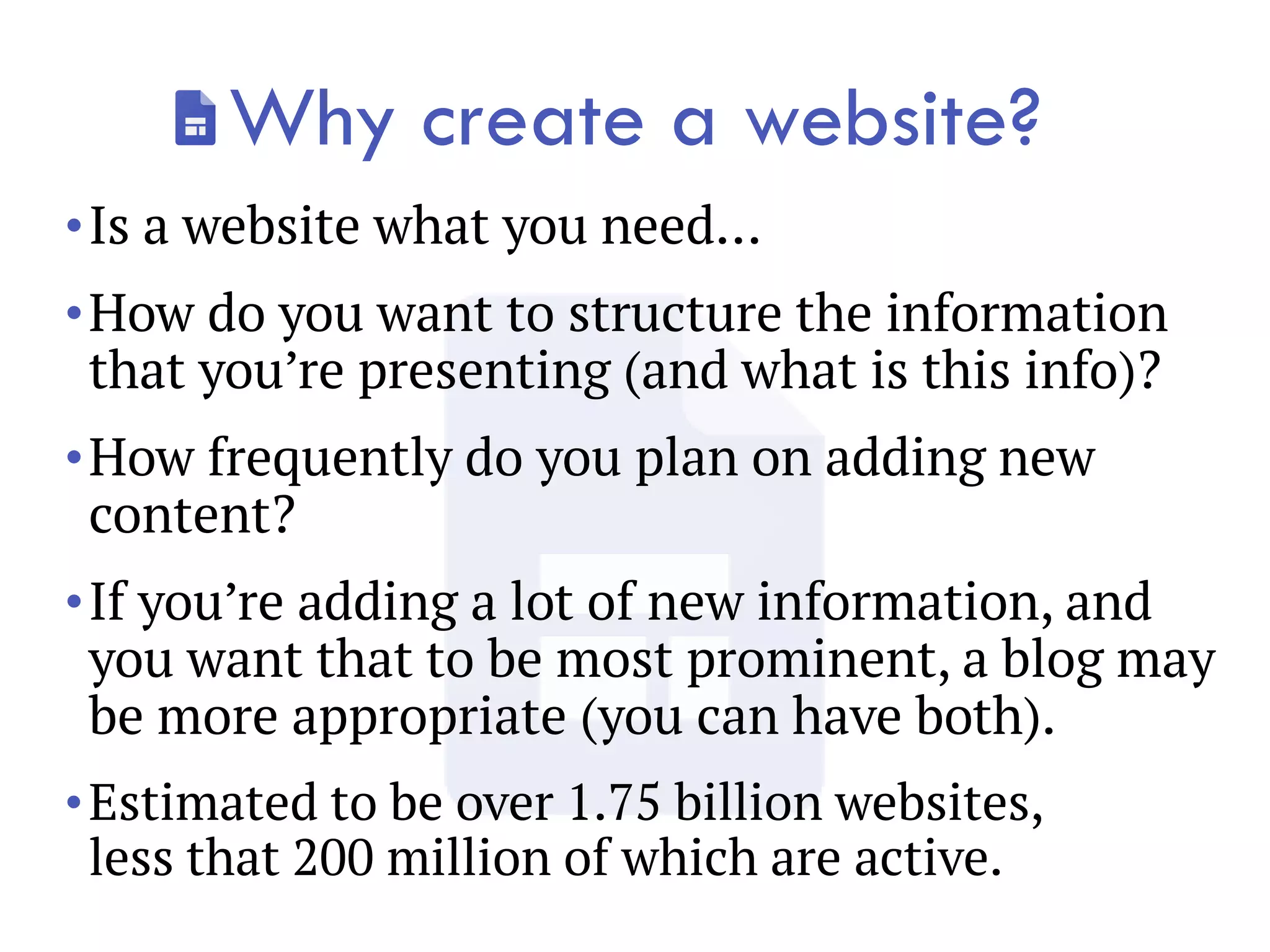 Create a website with Google Sites | PDF