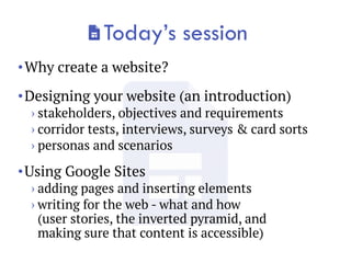 Create a website with Google Sites | PDF