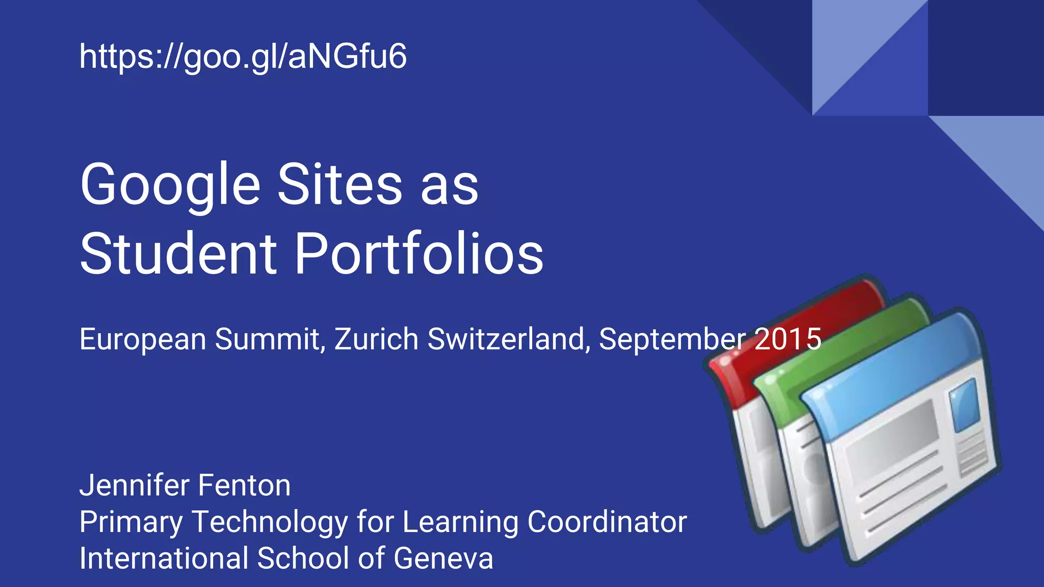 Google sites as student portfolios | PPTX