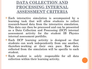 Google Site Simulations and DCP activities | PPT