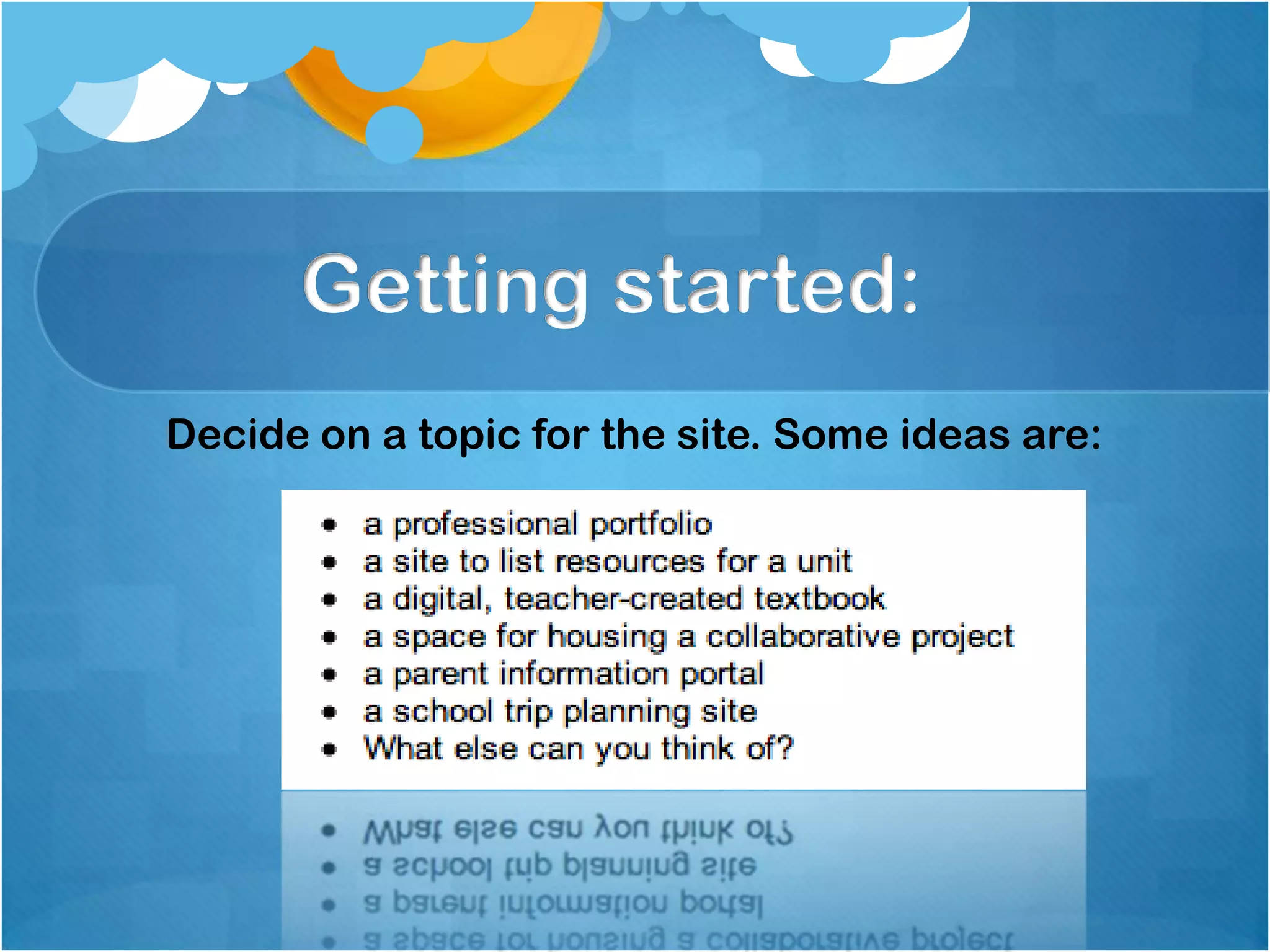 Google sites presentation | PPTX