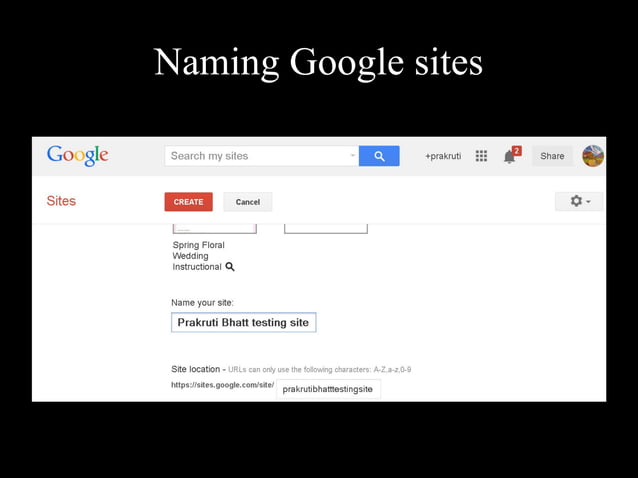 Google sites presentation | PPT