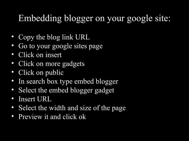 Google sites presentation | PPT