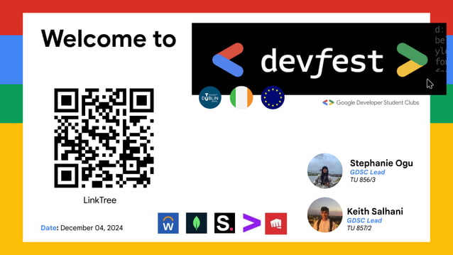 TU Dublin GDSC DevFest 2023 presentation | PPT