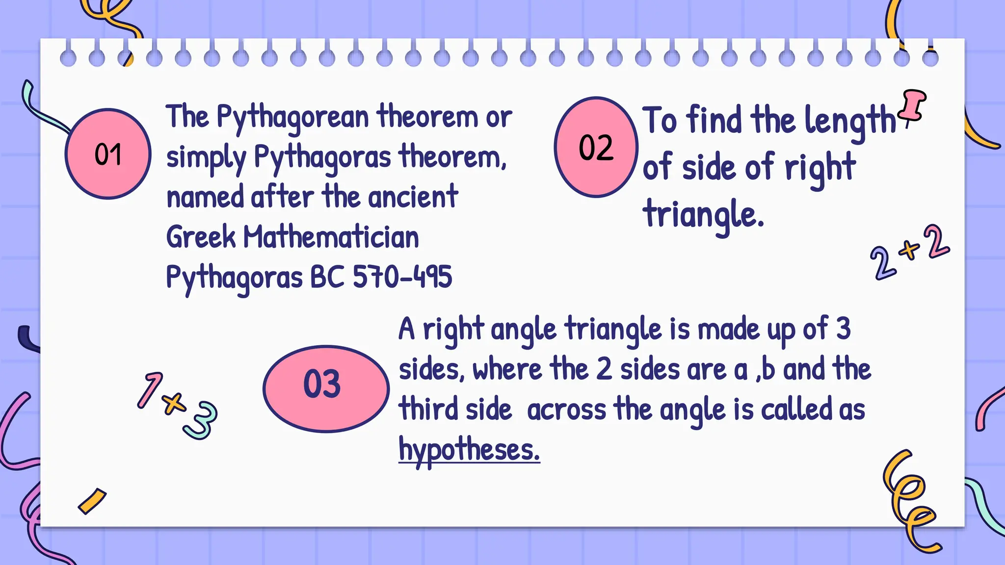 Trignometry with Pythagoras theorem with example | PPTX