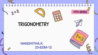 Trignometry with Pythagoras theorem with example | PPTX