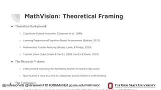MathVision: A Mobile Video Application for Math Teacher Noticing Of ...