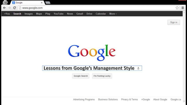 Google's management style | PPTX