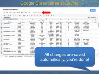 Google spreadsheets | PPT